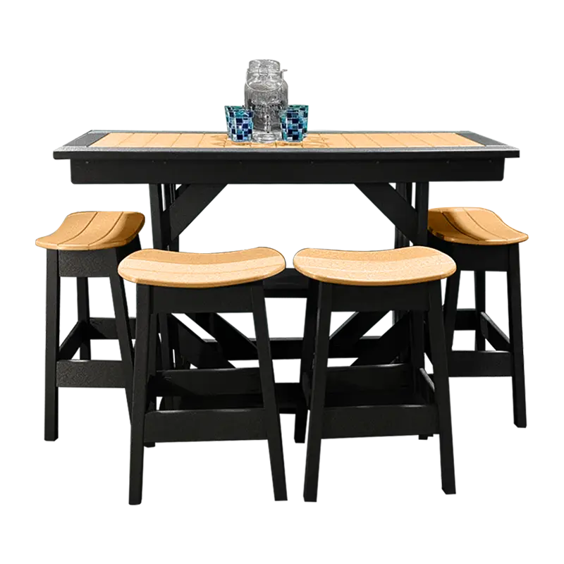 5-Foot Outdoor Buffet Table Set with 4 Stools | Buck USA — Cozy Glow Stoves