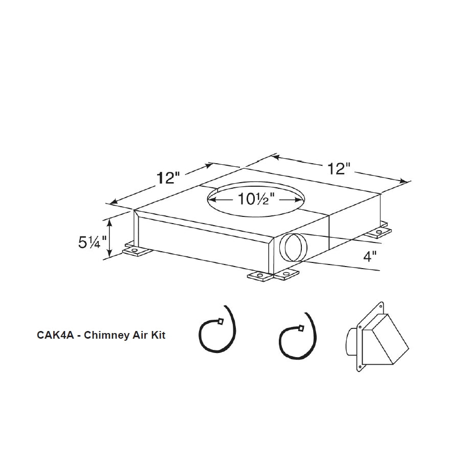 HHT CAK4A Chimney Air Kit for SL300 Series — Cozy Glow Stoves