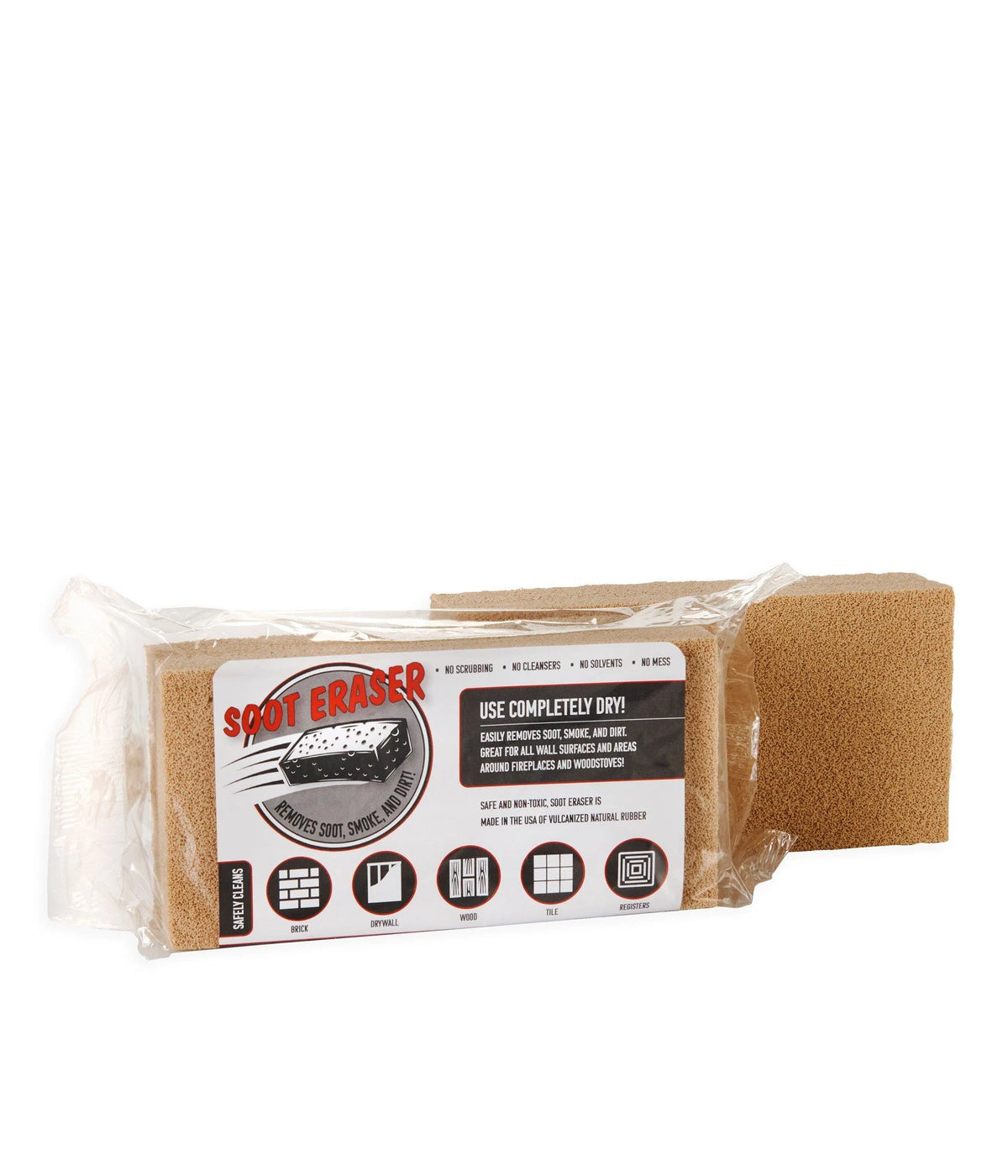 HY-C® Soot Eraser™ Surface Scrubber | Non-Toxic Fireplace and Wood Sto ...